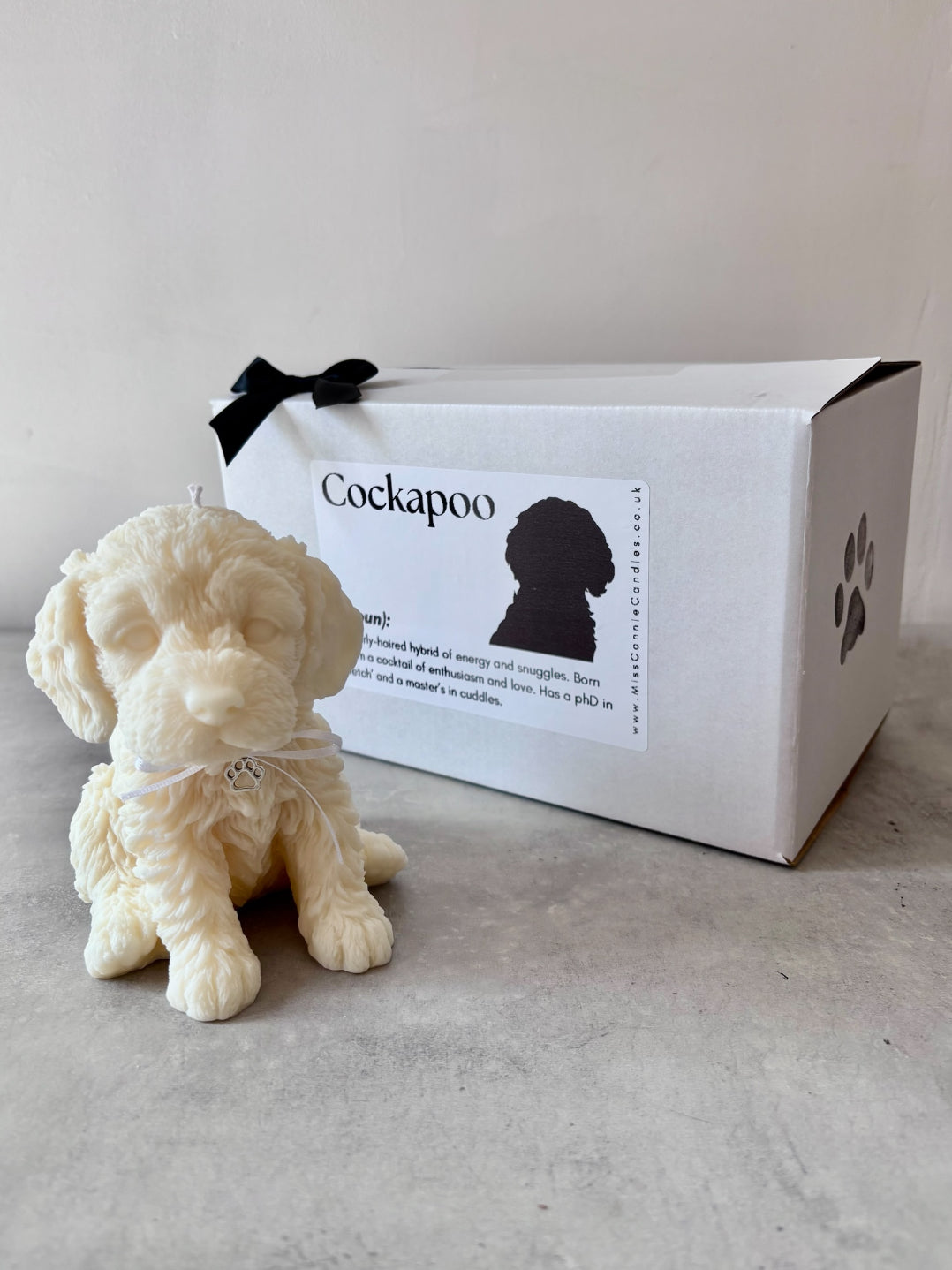 Cockapoo Puppy Dog Candle – Miss Connie Candles
